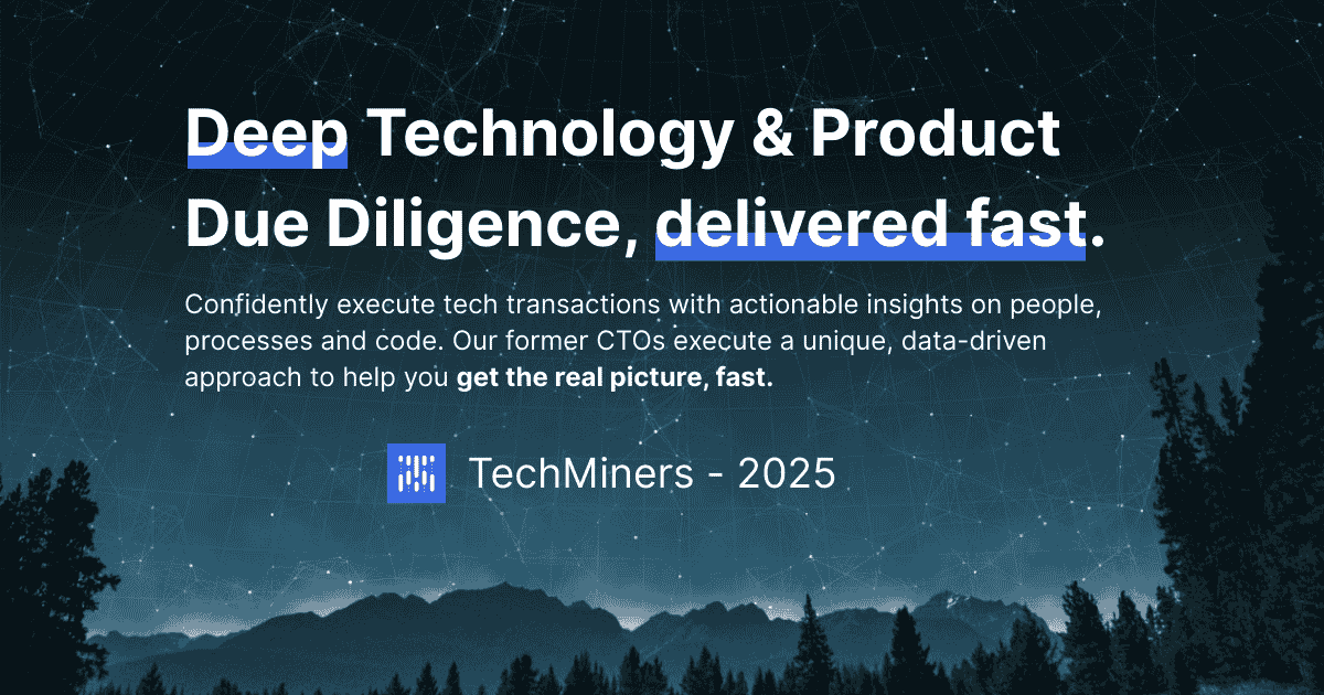 Technology Due Diligence with TechMiners – Guide and Checklist